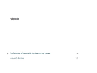 The Building Block of Calculus - Chapter 6 the Derivatives of ...