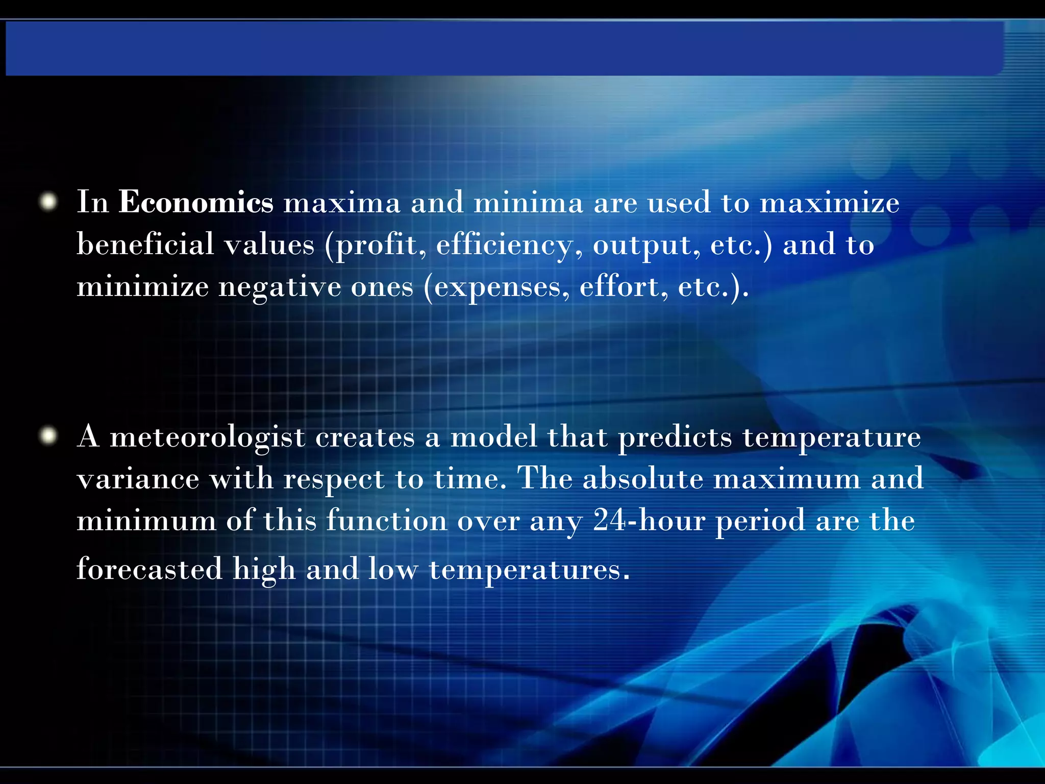Practicle application of maxima and minima | PDF
