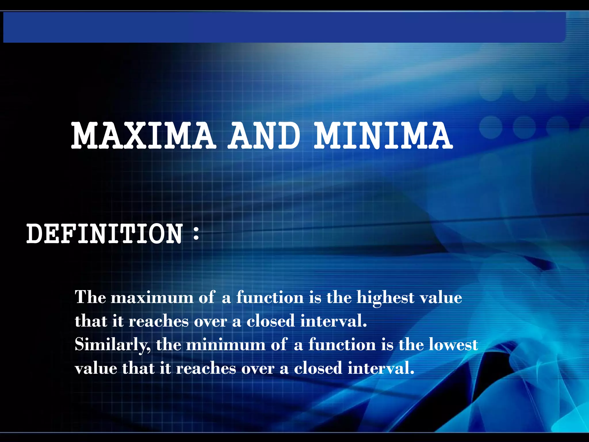 Practicle application of maxima and minima | PDF
