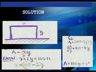 Practicle application of maxima and minima | PDF