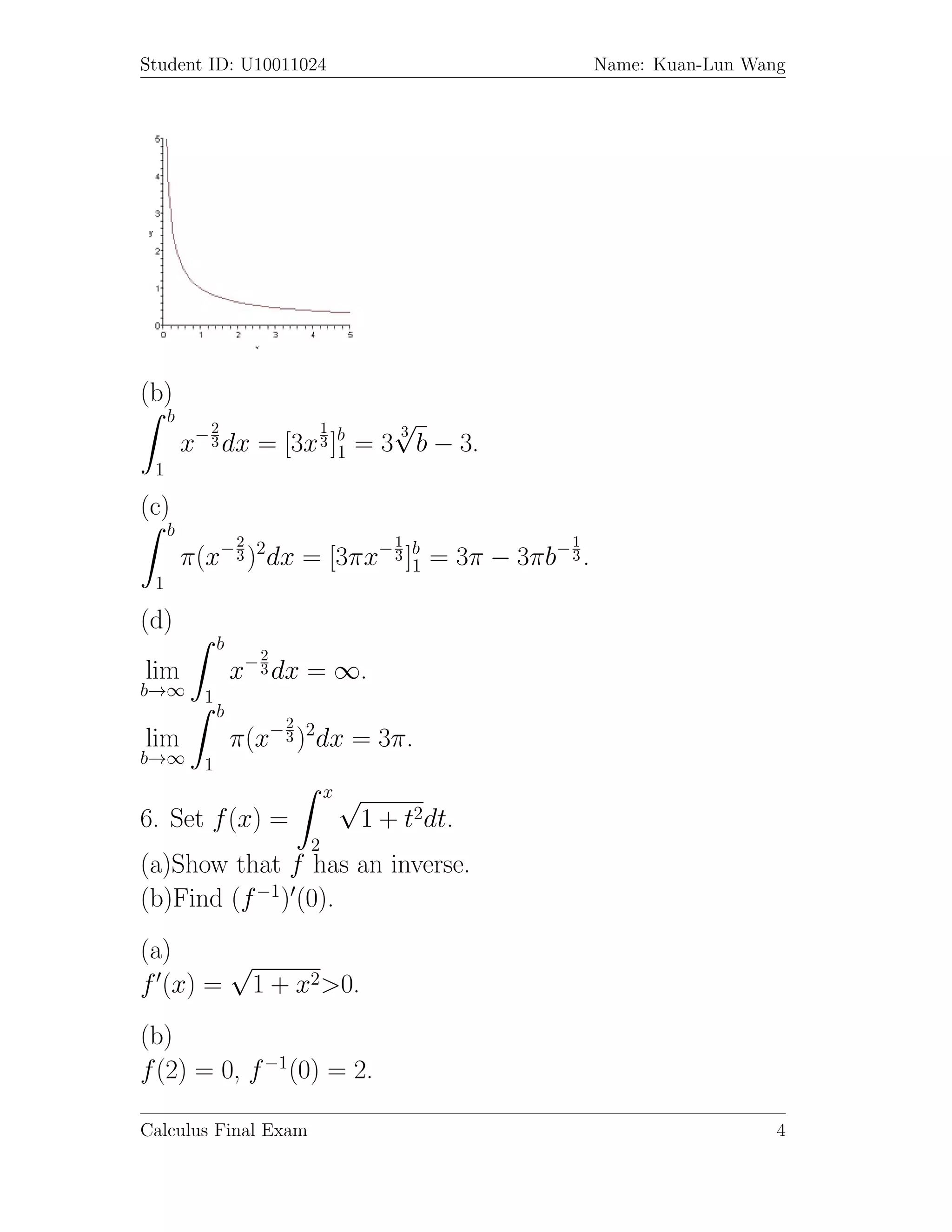 Calculus Final Exam | PDF