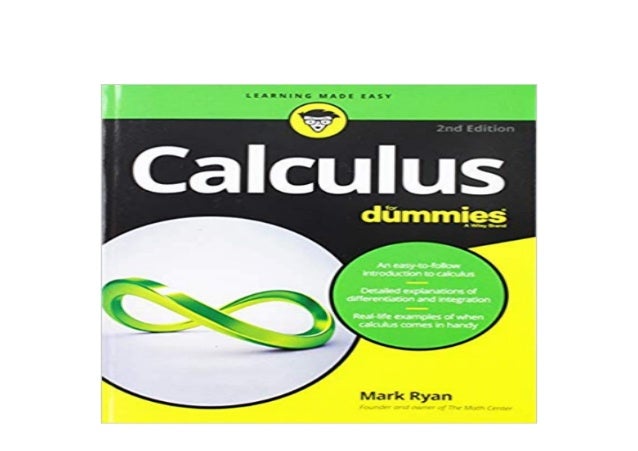 Ebookpaperback Library Calculus For Dummies For Dummies Math And Science 2nd Edition Fullbooks 