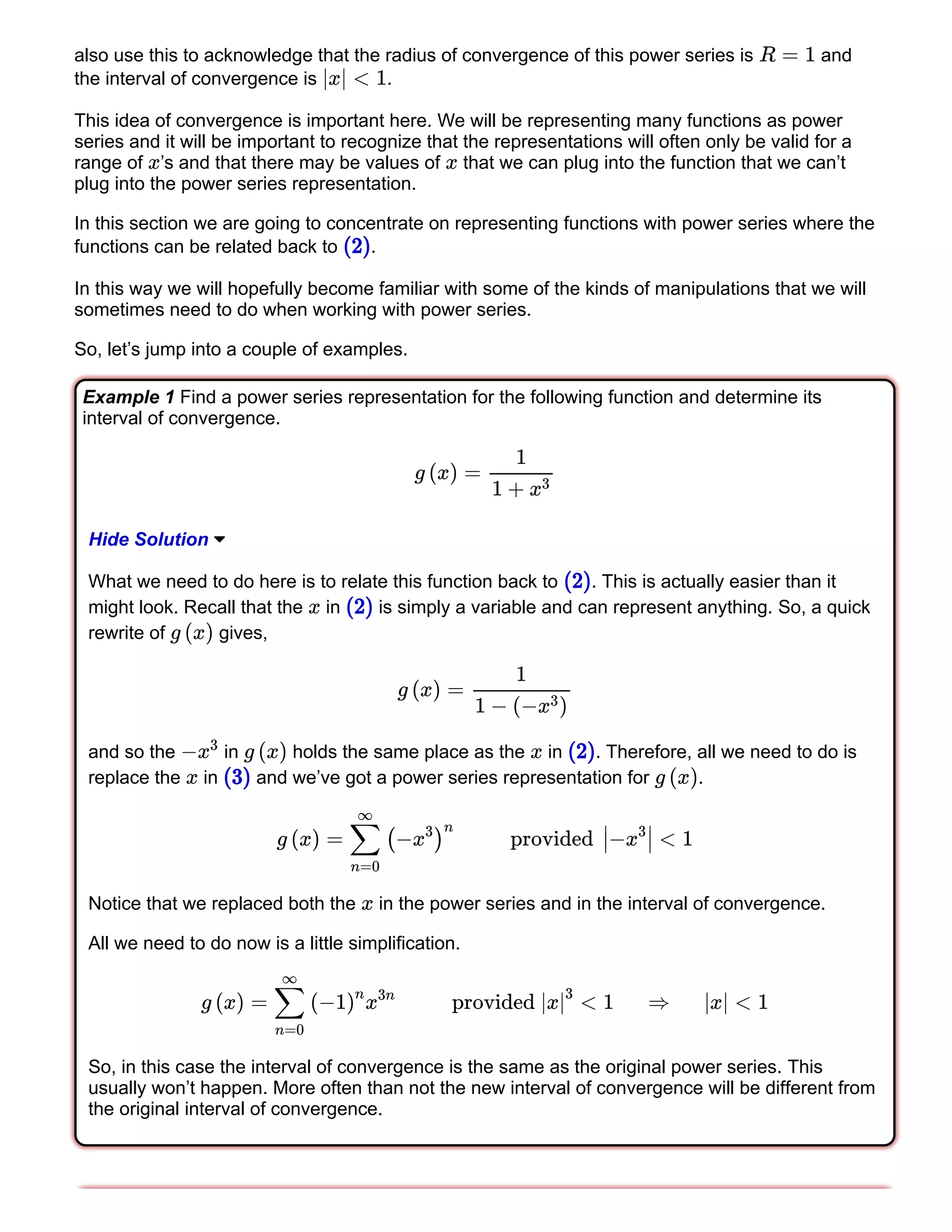 Calculus ii power series and functions | PDF | Physics | Science