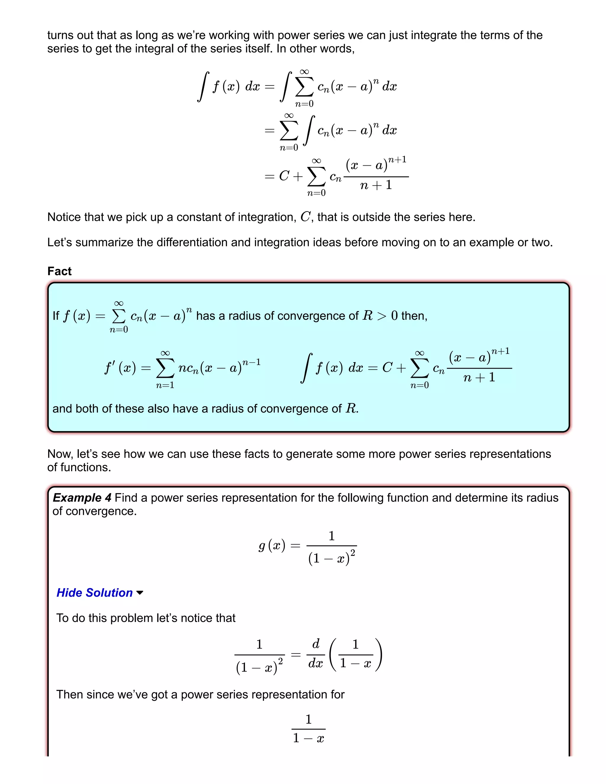 Calculus ii power series and functions | PDF | Physics | Science
