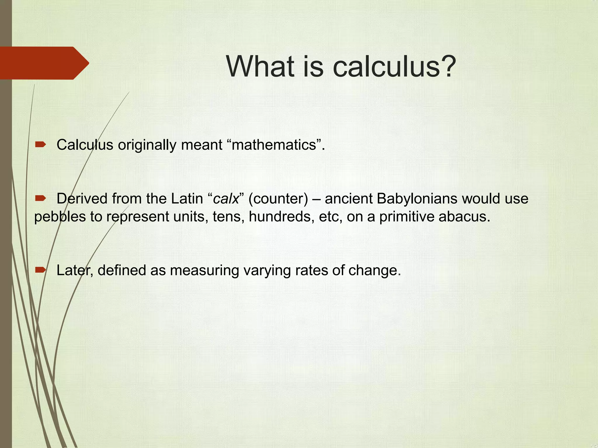 Calculus in real life | PPT