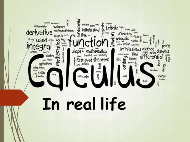 Calculus in real life | PPT