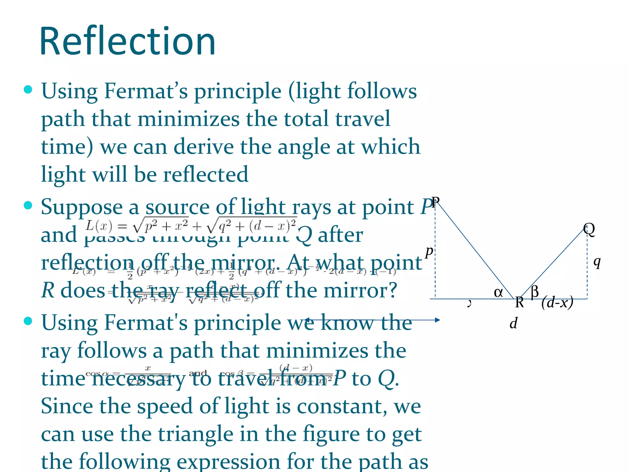 Calculus of rainbows | PPT