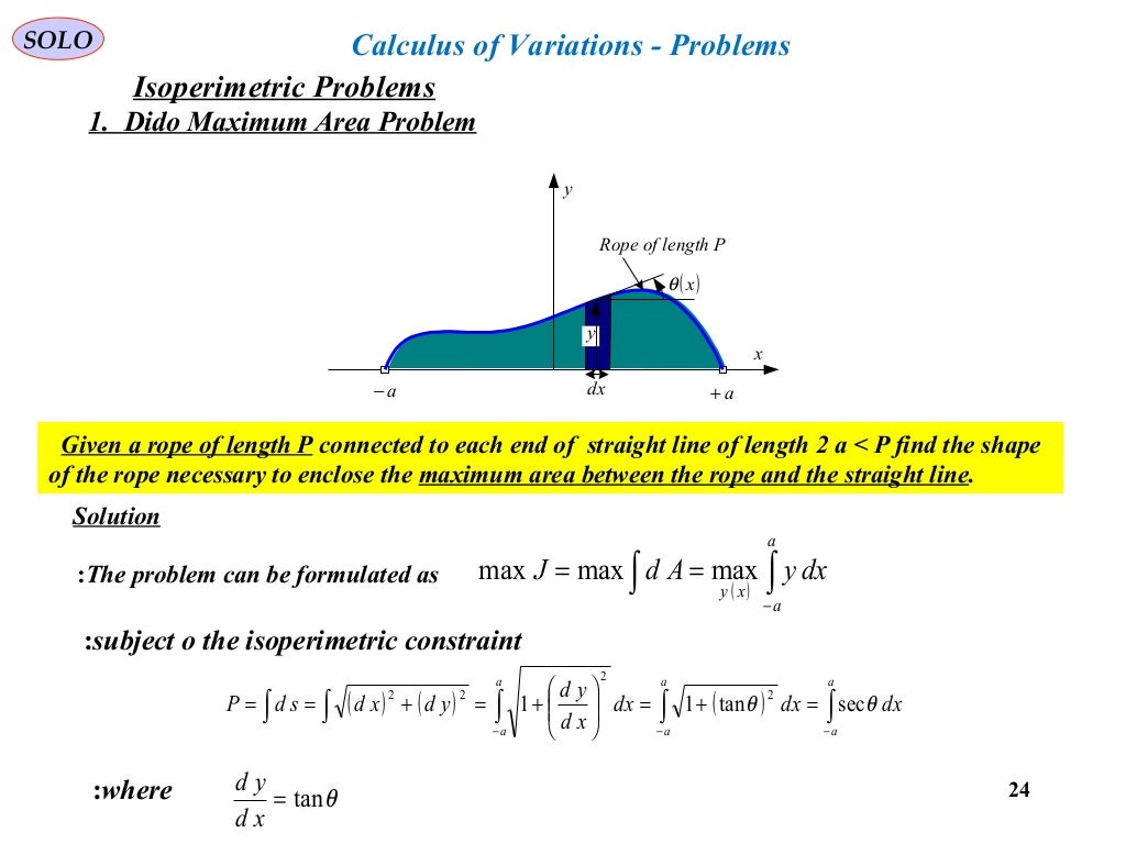 Calculus of variation problems