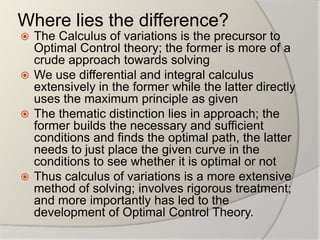 Calculus of variations | PPT