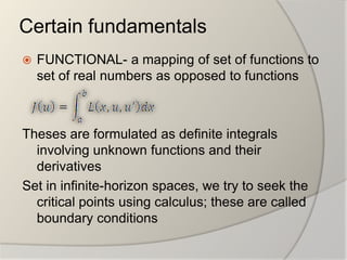 Calculus of variations | PPT