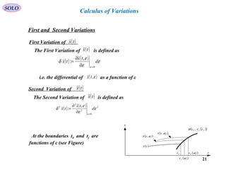 Calculus of variations | PPT