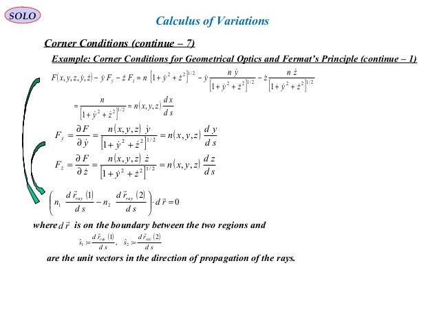 Calculus Of Variations