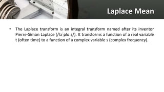 Laplace Transform || Multi Variable Calculus | PPTX
