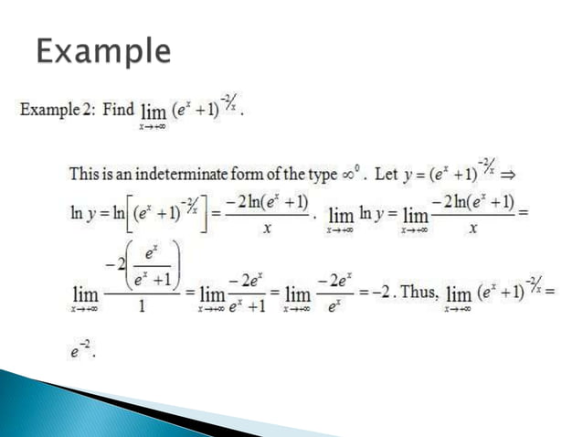 Indeterminate Forms and L' Hospital Rule | PPTX | Physics | Science