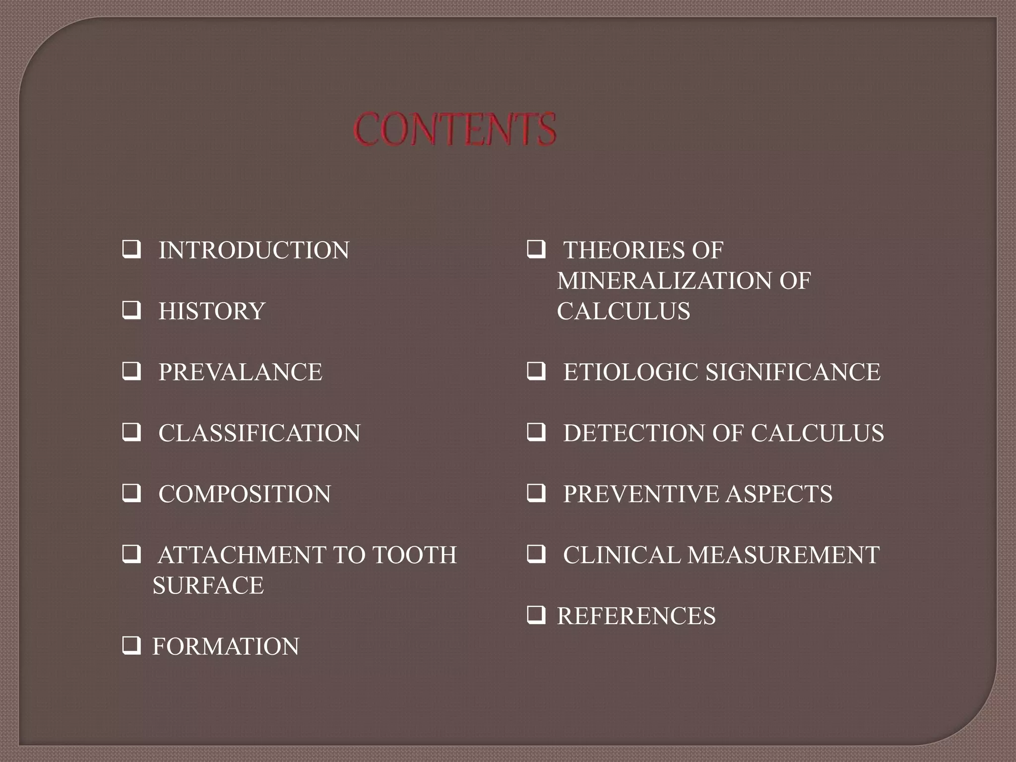 Dental Calculus ppt | PPTX