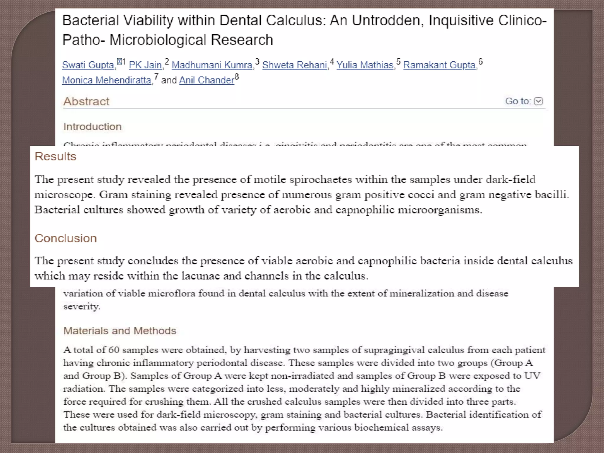 Dental Calculus ppt | PPTX