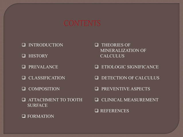 Dental Calculus ppt | PPTX