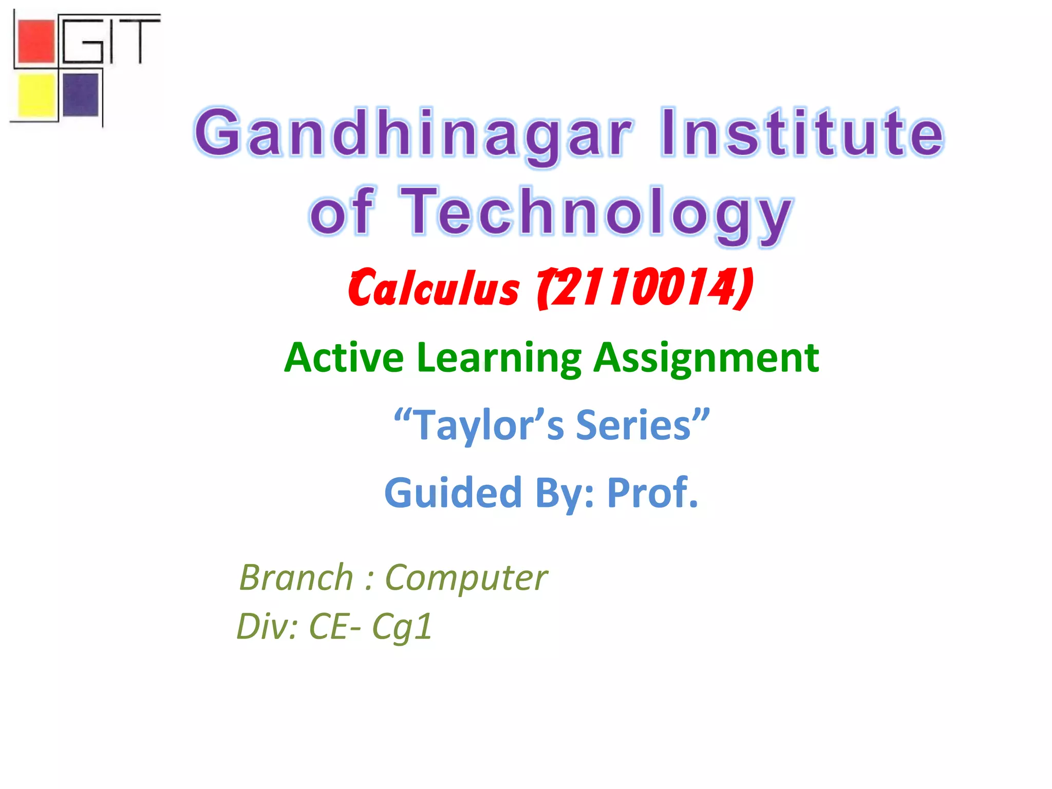 Calculus ppt format | PPT