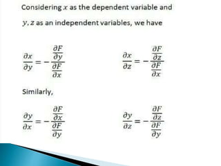 Calculus ppt on "Partial Differentiation" | PPT