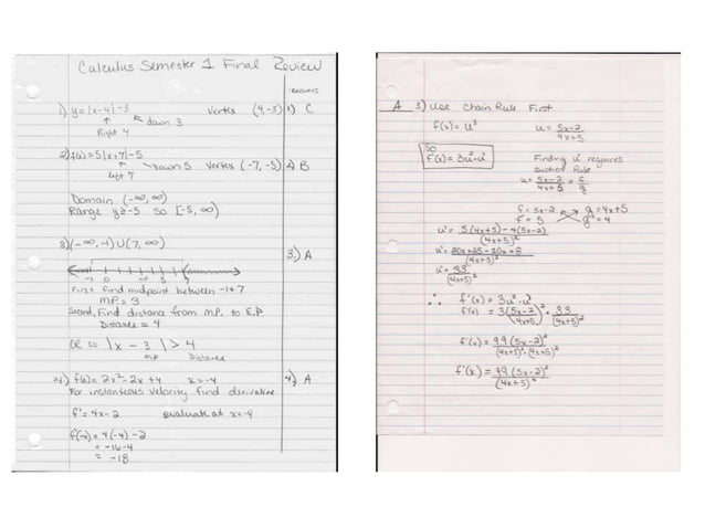 Calculus review | PPT