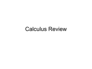 Calculus Review for semester 1 at University | PPT