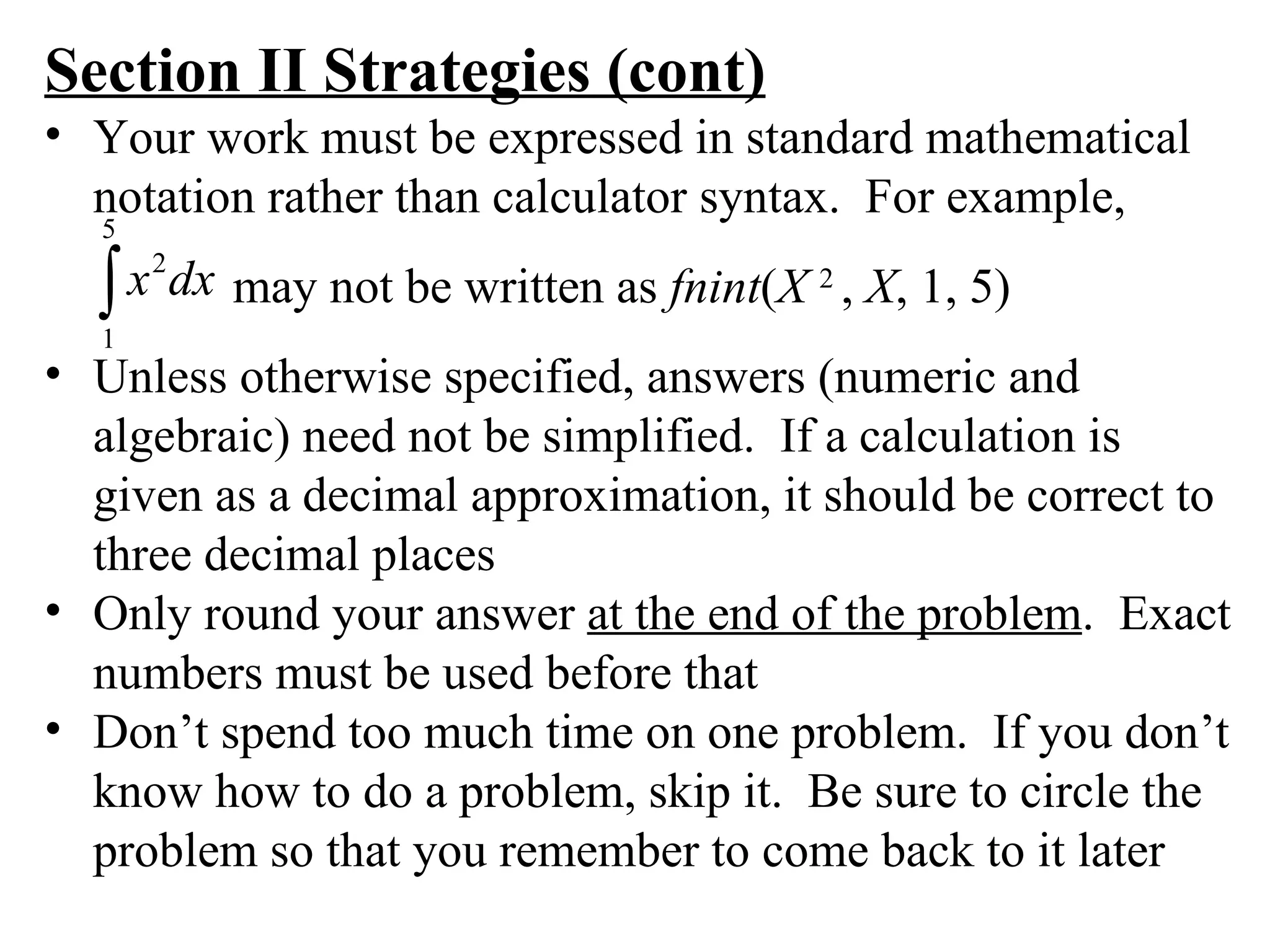 Calculus review fr intro | PPT