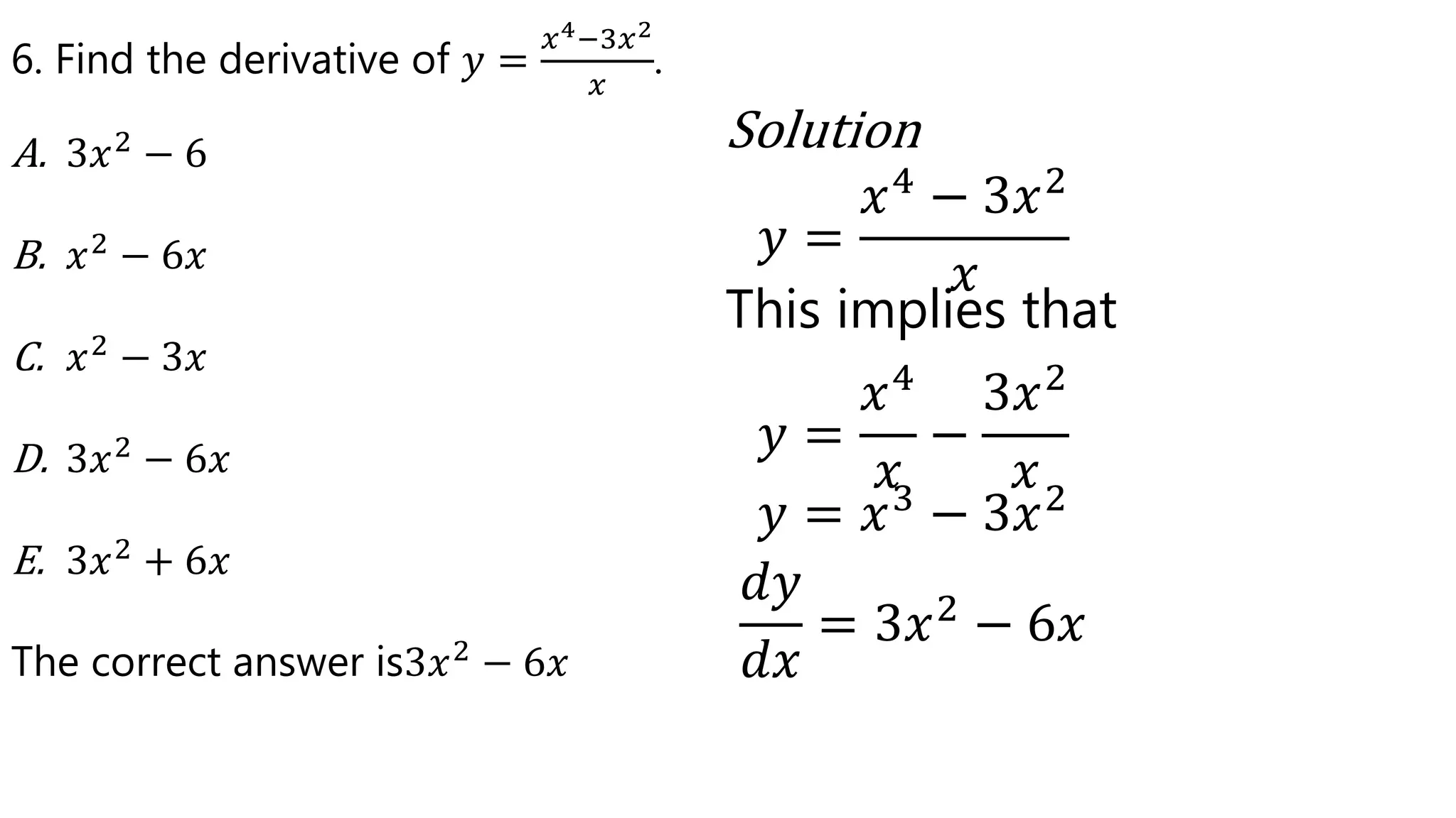 Calculus Revision Card Ppt