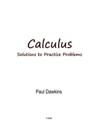 Calculus Solutions | PDF