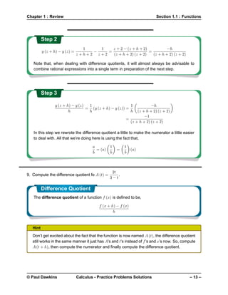 Calculus Solutions | PDF