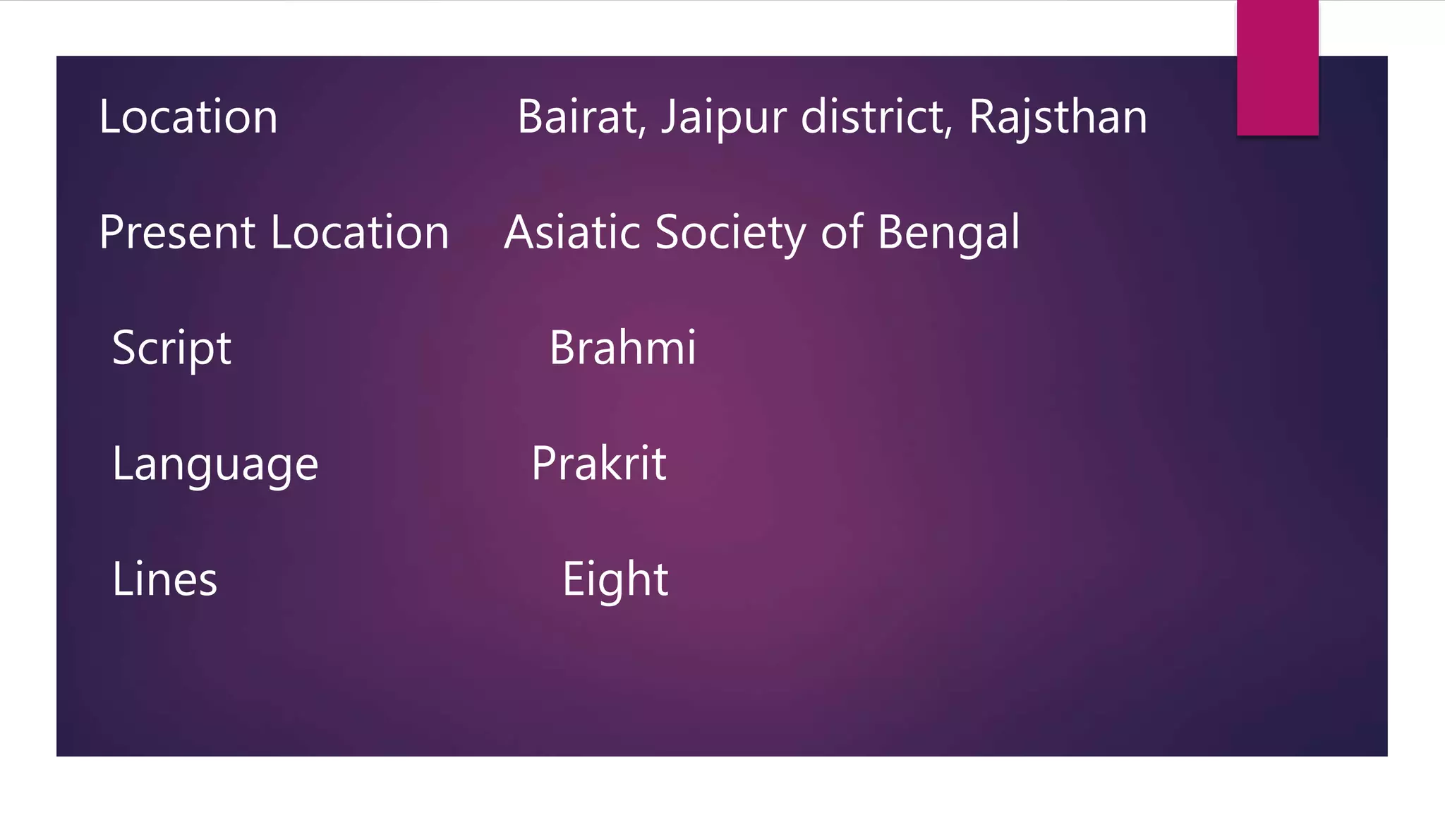 calcutta-Bairat Edict.pptx