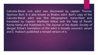 calcutta-Bairat Edict.pptx