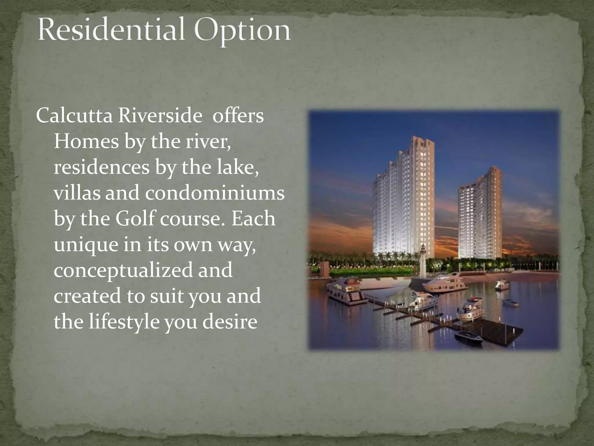 Calcutta riverside | PPTX