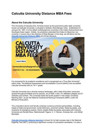 Calcutta University Distance MBA Fees.pdf