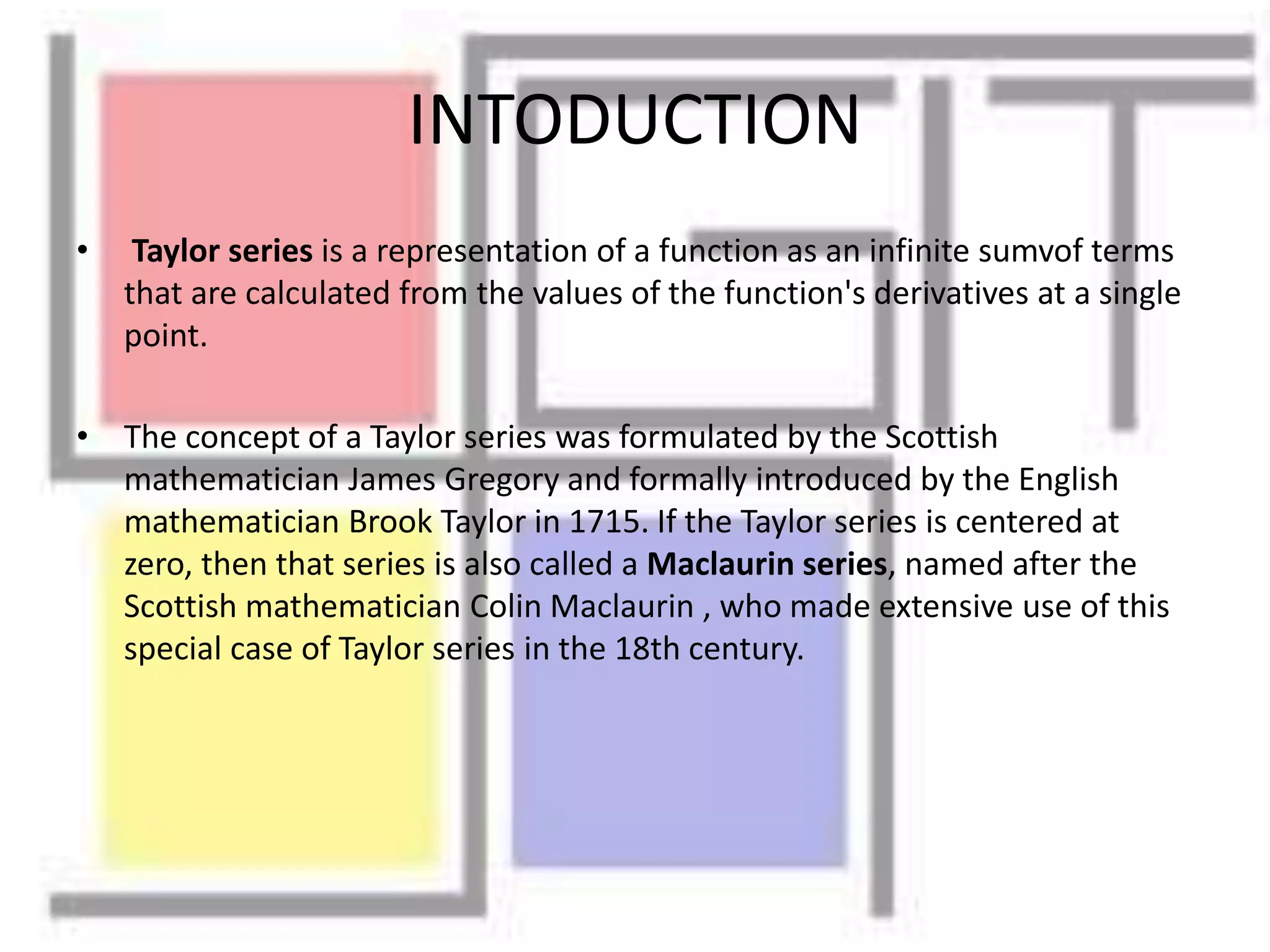 Taylor and Maclaurin Series | PPTX