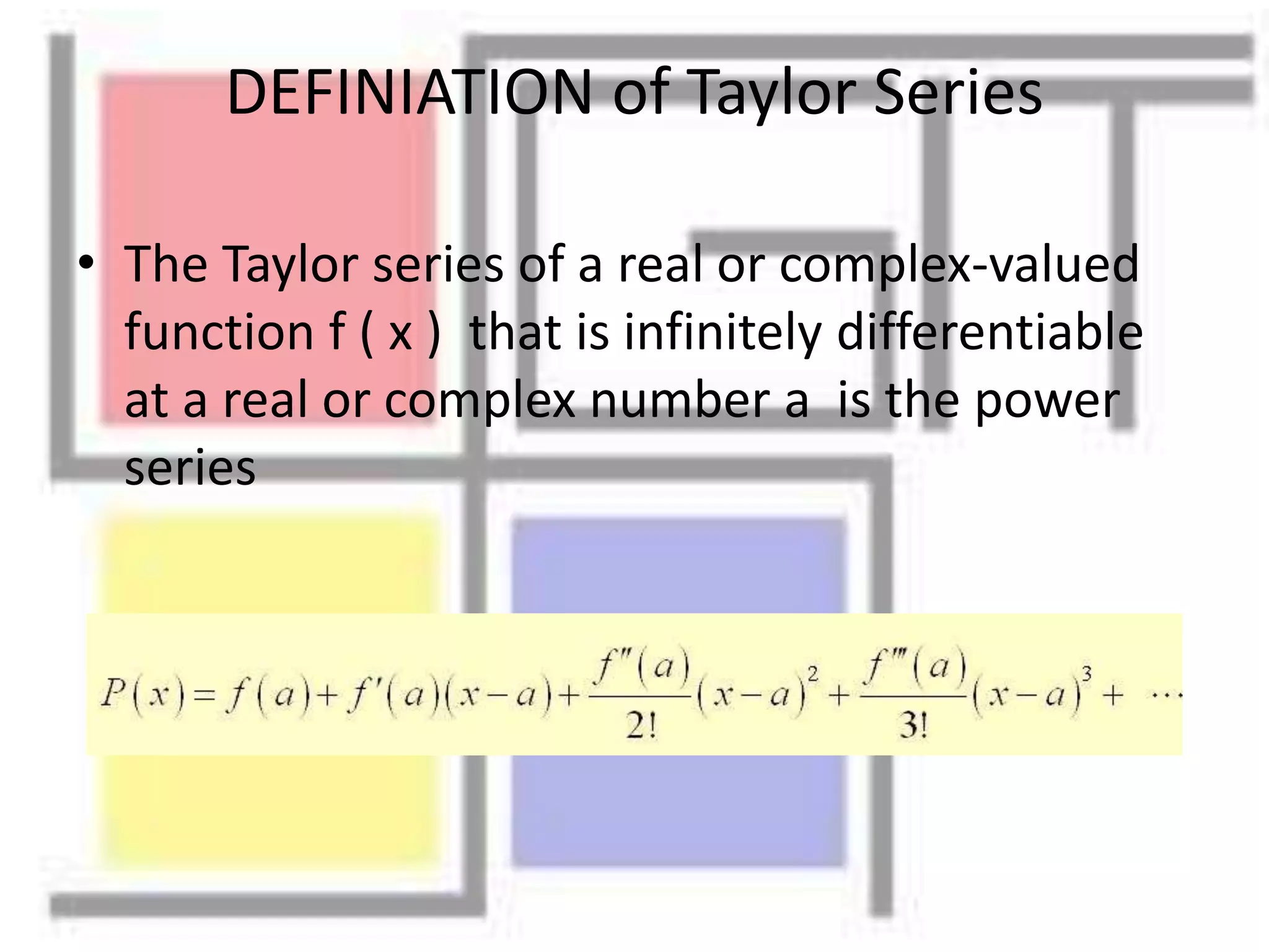 Taylor and Maclaurin Series | PPTX