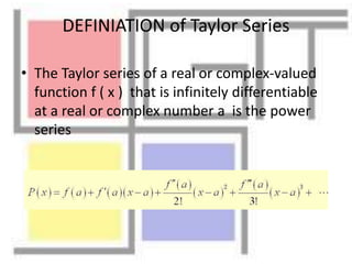 Taylor and Maclaurin Series | PPTX
