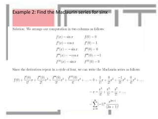 Taylor and Maclaurin Series | PPTX