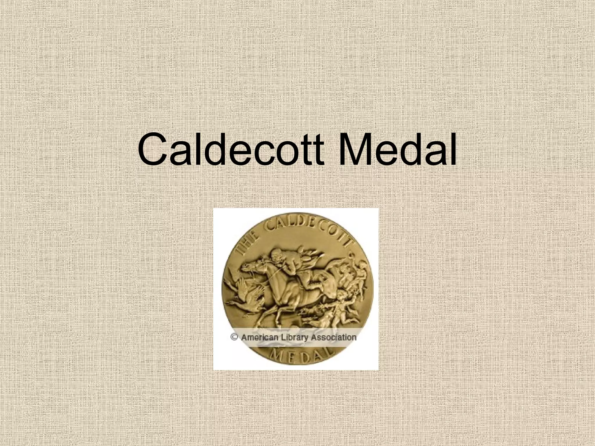 Introduction to the Caldecott Award | PPT