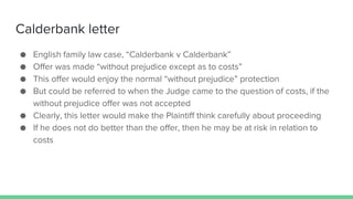Calderbank Letters and Lodgments in Irish litigation Proceedings | PPT