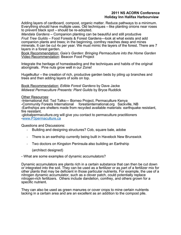 Positive Solutions with Permaculture with Graham Calder | PDF