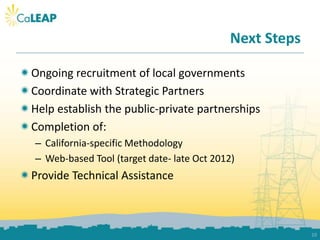 CaLEAP Presentation | PPTX