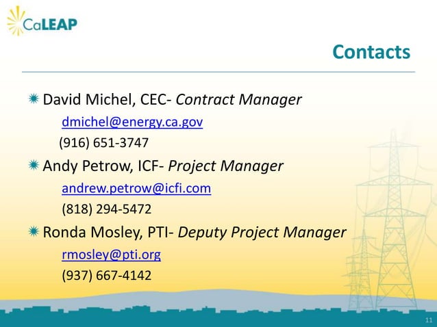 CaLEAP Presentation | PPTX | Home Utilities | Personal Finance