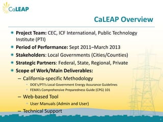 CaLEAP Presentation | PPTX