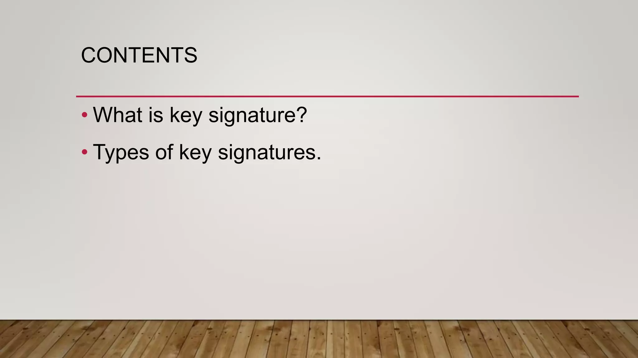 key signatures 2018 | PPTX