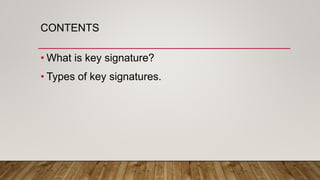 key signatures 2018 | PPTX