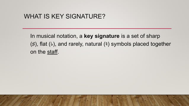 key signatures 2018 | PPTX