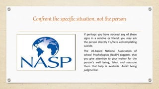 Caleb Laieski - SUICIDE PREVENTION: 5 Tips That Could Save a Life | PPT