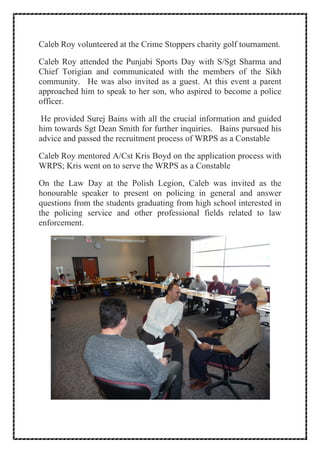 Caleb Roy: Lets Know His Talented Leadership Skill | PDF