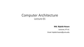 Introduction lecture on computer architecture. | PDF