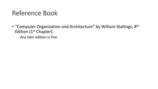 Introduction lecture on computer architecture. | PDF